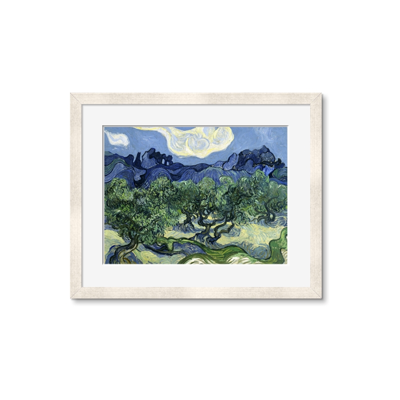 nextART. Vincent Van Gogh's Olive Trees With the Alpilles (1889)