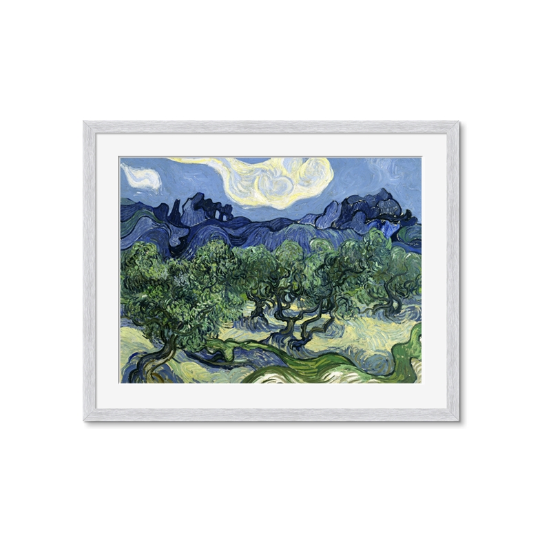 nextART. Vincent Van Gogh's Olive Trees With the Alpilles (1889)